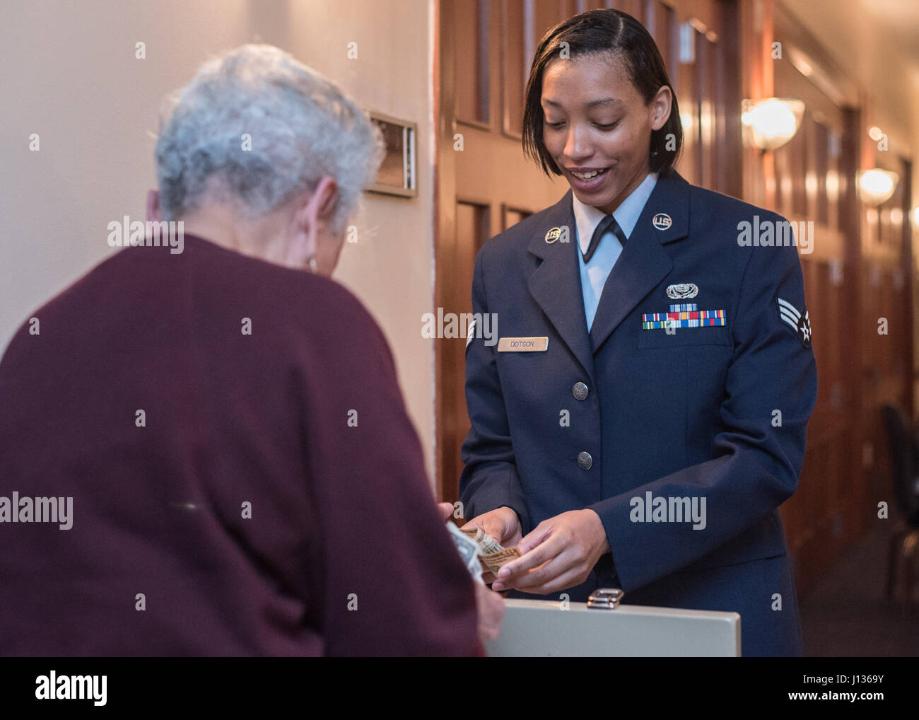 Senior Airman Amanda Dotson, 779th Medical Support Squadron services ...