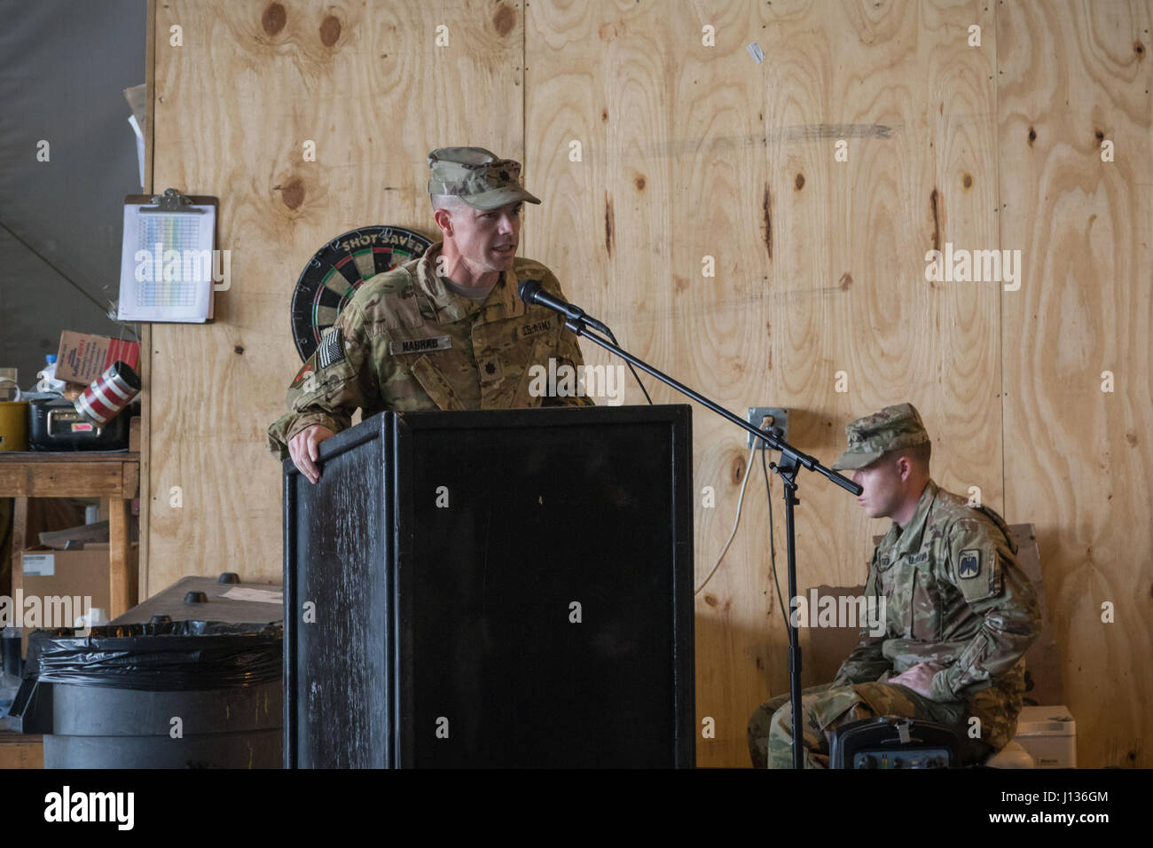 U.S. Army Lt. Col. Travis Habhab, Task Force Gunfighters commander ...