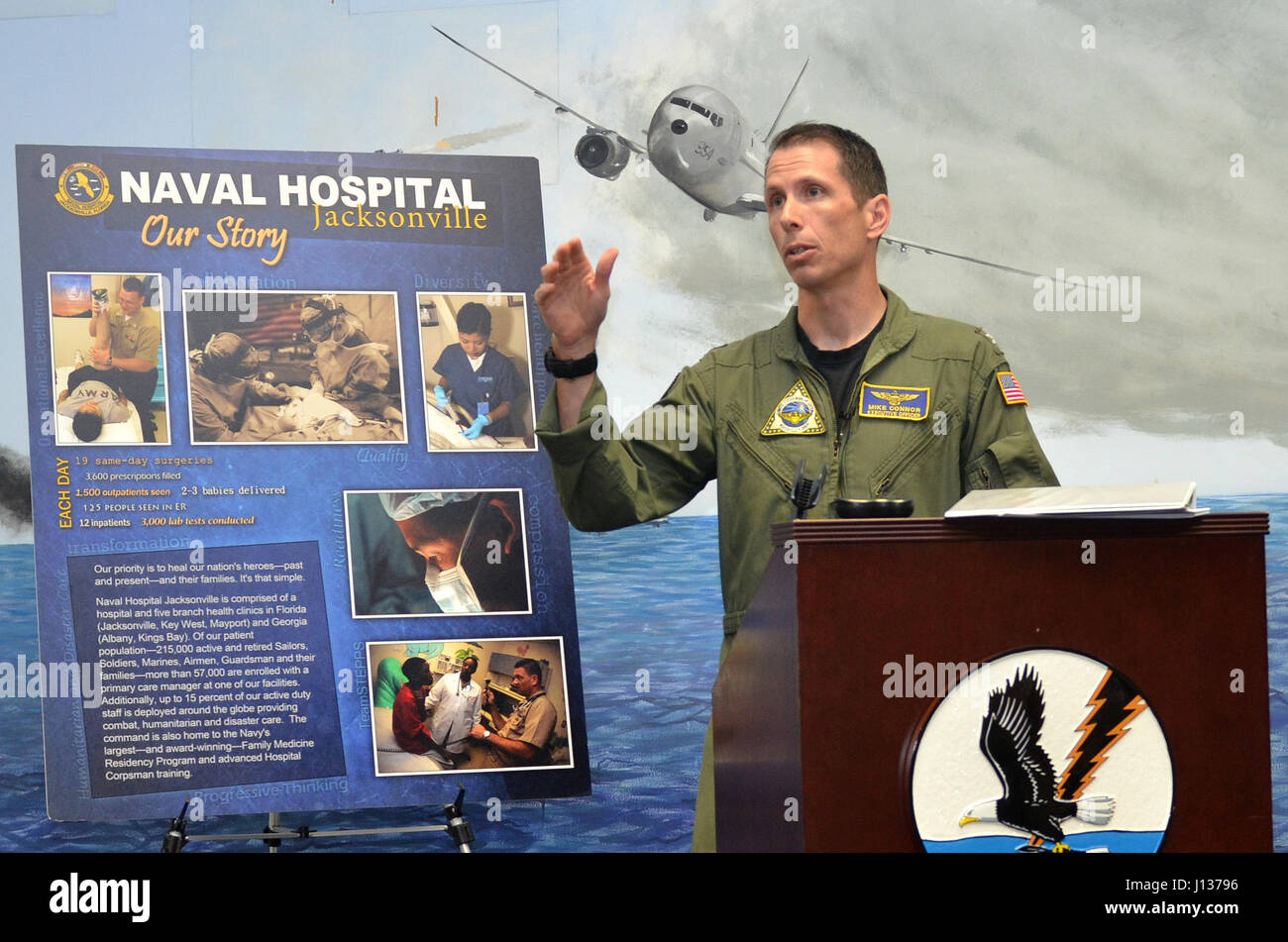 JACKSONVILLE, Fla. (April 6, 2017) – Capt. Michael Connor, Naval Air ...
