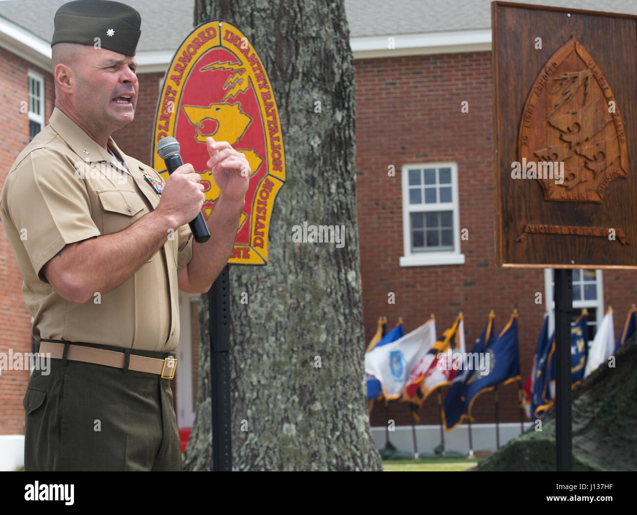 Lt. Col. Mark Liston, the battalion commander of 2nd Light Armored ...