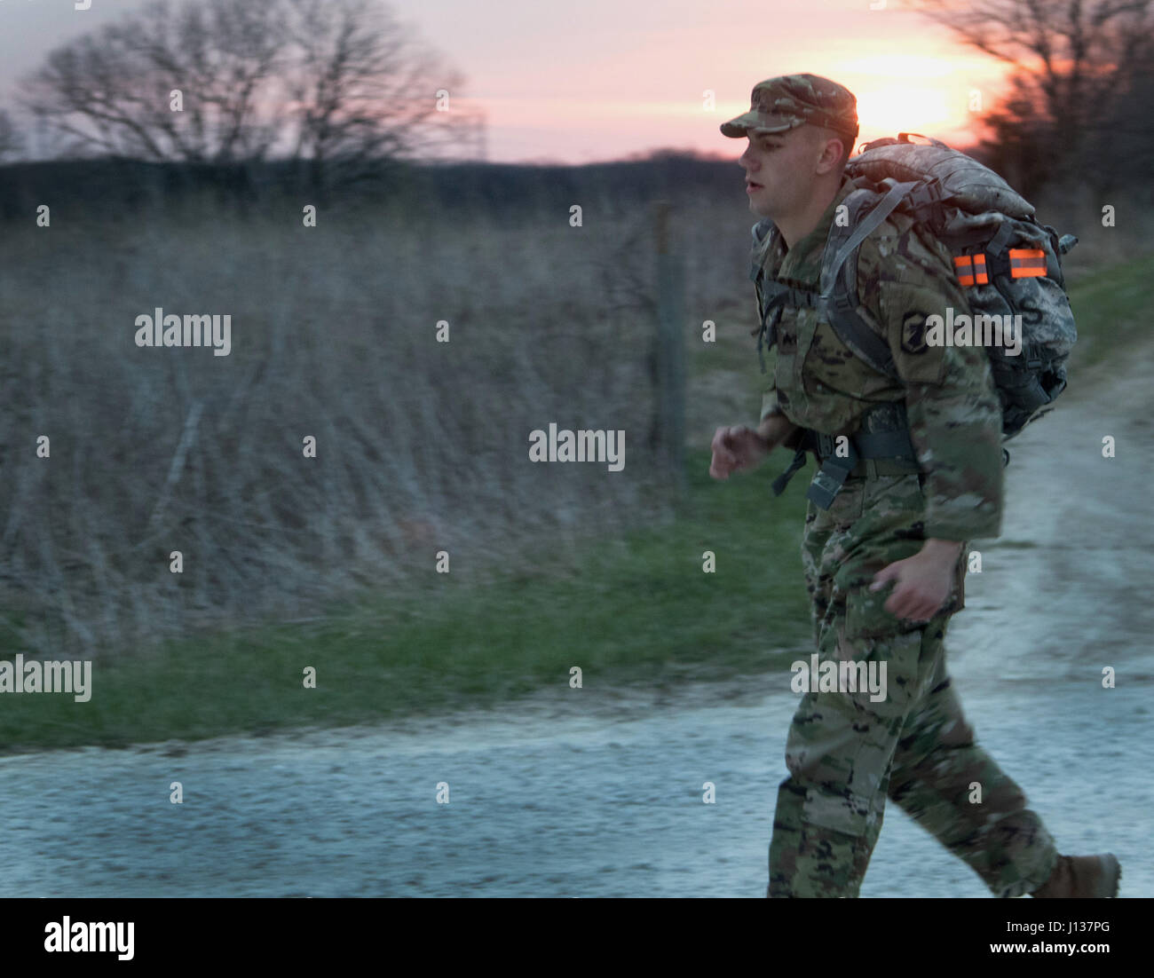 gt. Robert Yeagle of Dekalb, Illinois, a Soldier with Company A, 405th ...
