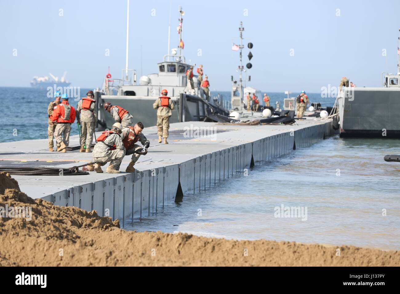 Soldiers from 331 Transportation Company (Causeway), 11th ...