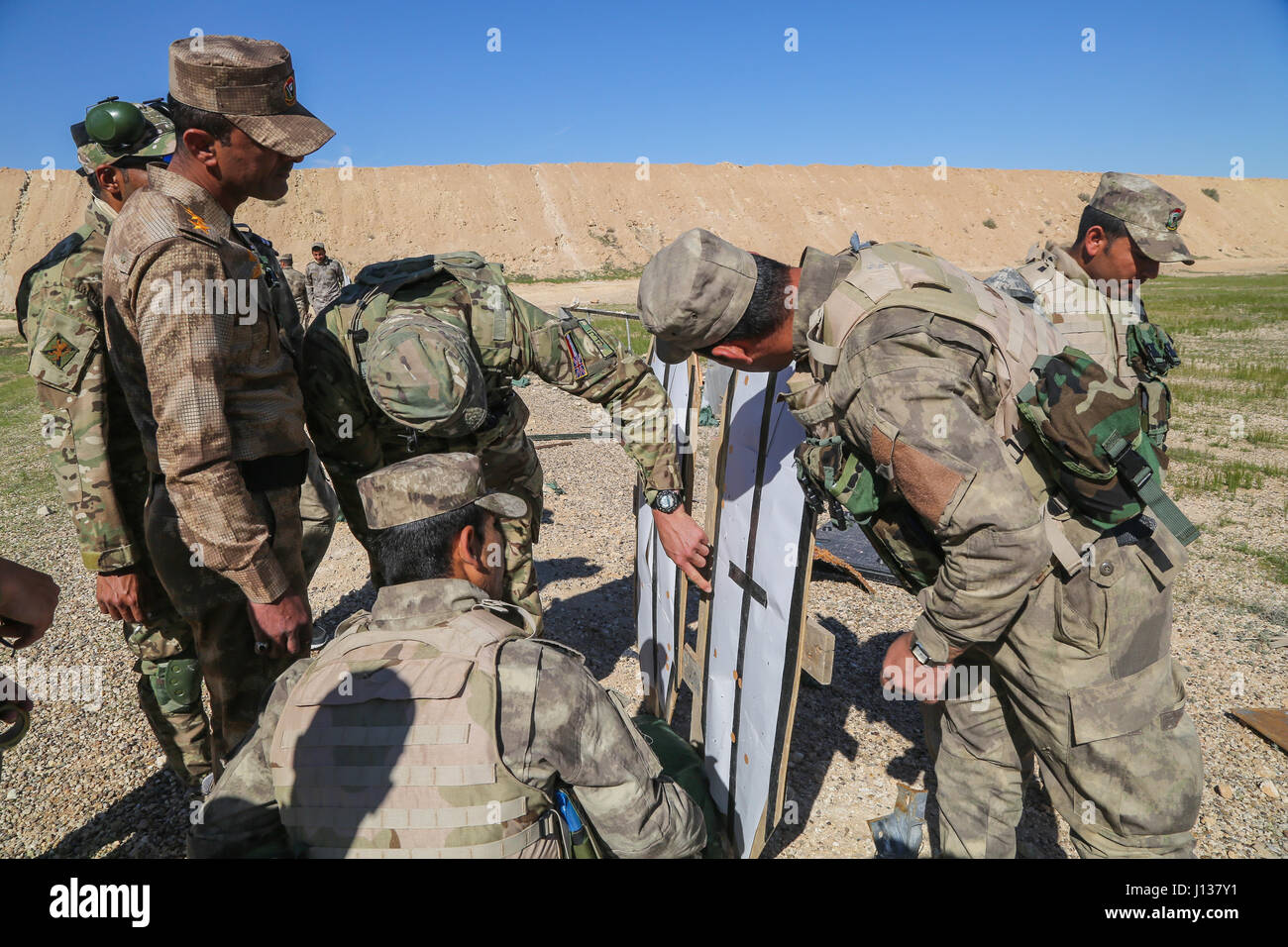 A British trainer, deployed in support Combined Joint Task Force ...