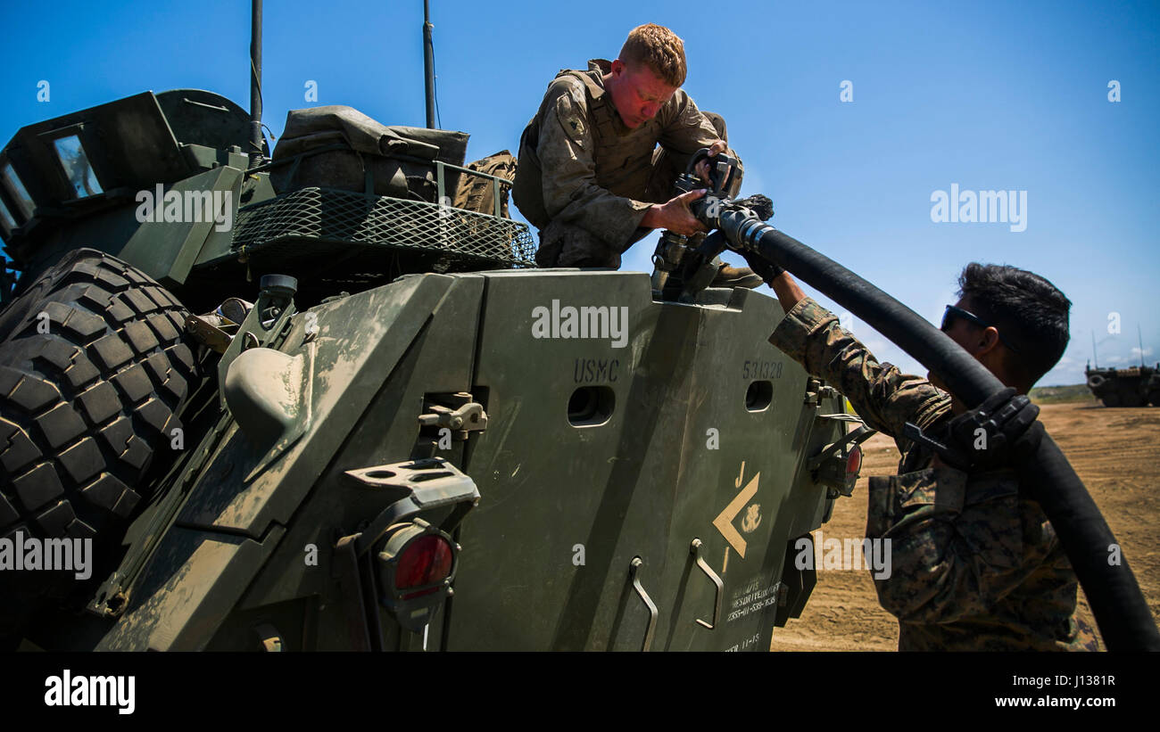 MARINE CORPS BASE CAMP PENDLETON, Calif. – Cpl. Kegan Maxwell a light ...