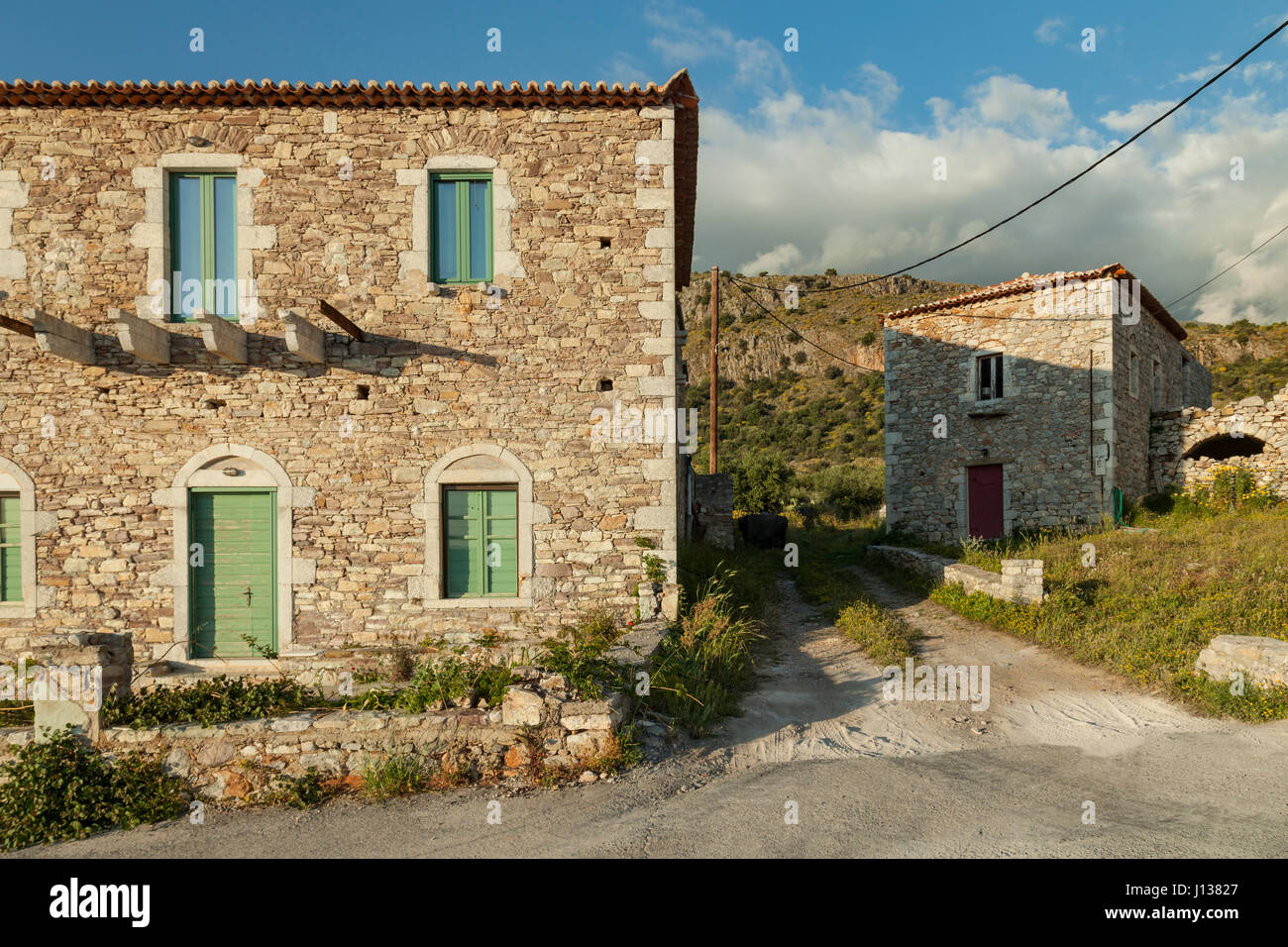 Spring evening in Trachila, Messenia, Greece Stock Photo - Alamy