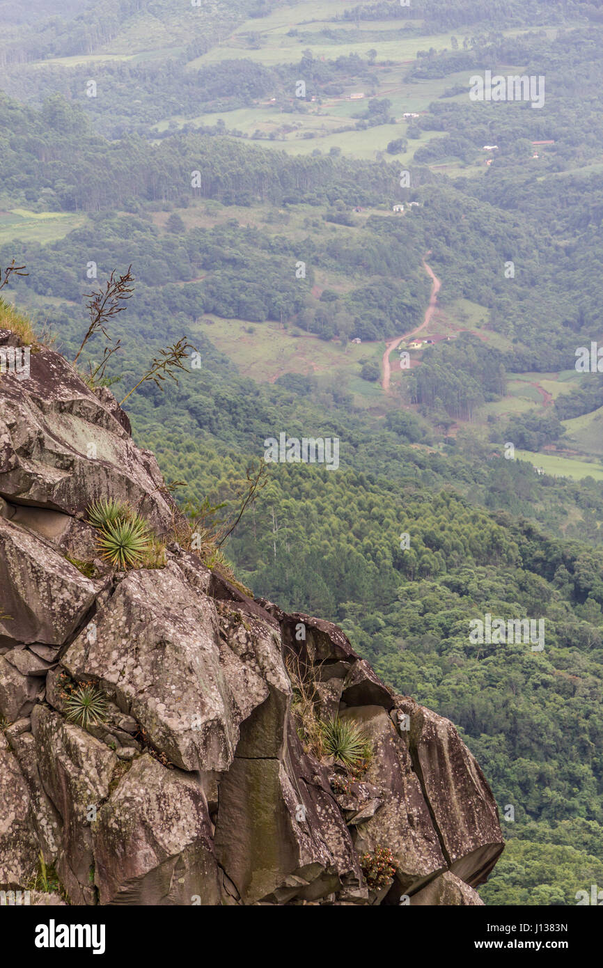 Deactivated Stone Quarry in Morro do Gaucho mountain in Arroio do Meio ...