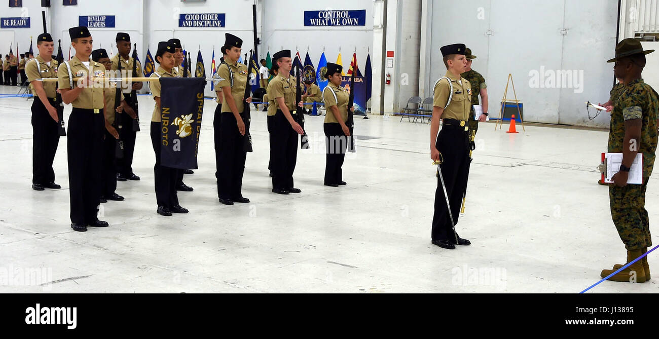 Marine Corps Drill Instructors from Officer Training Command (OTCN ...