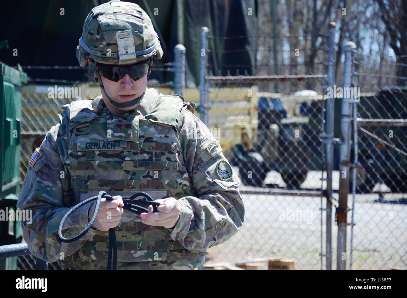 Sgt. Nicholas Shidlovsky and 2nd Lt. Gregory Gerlach, both assigned to ...