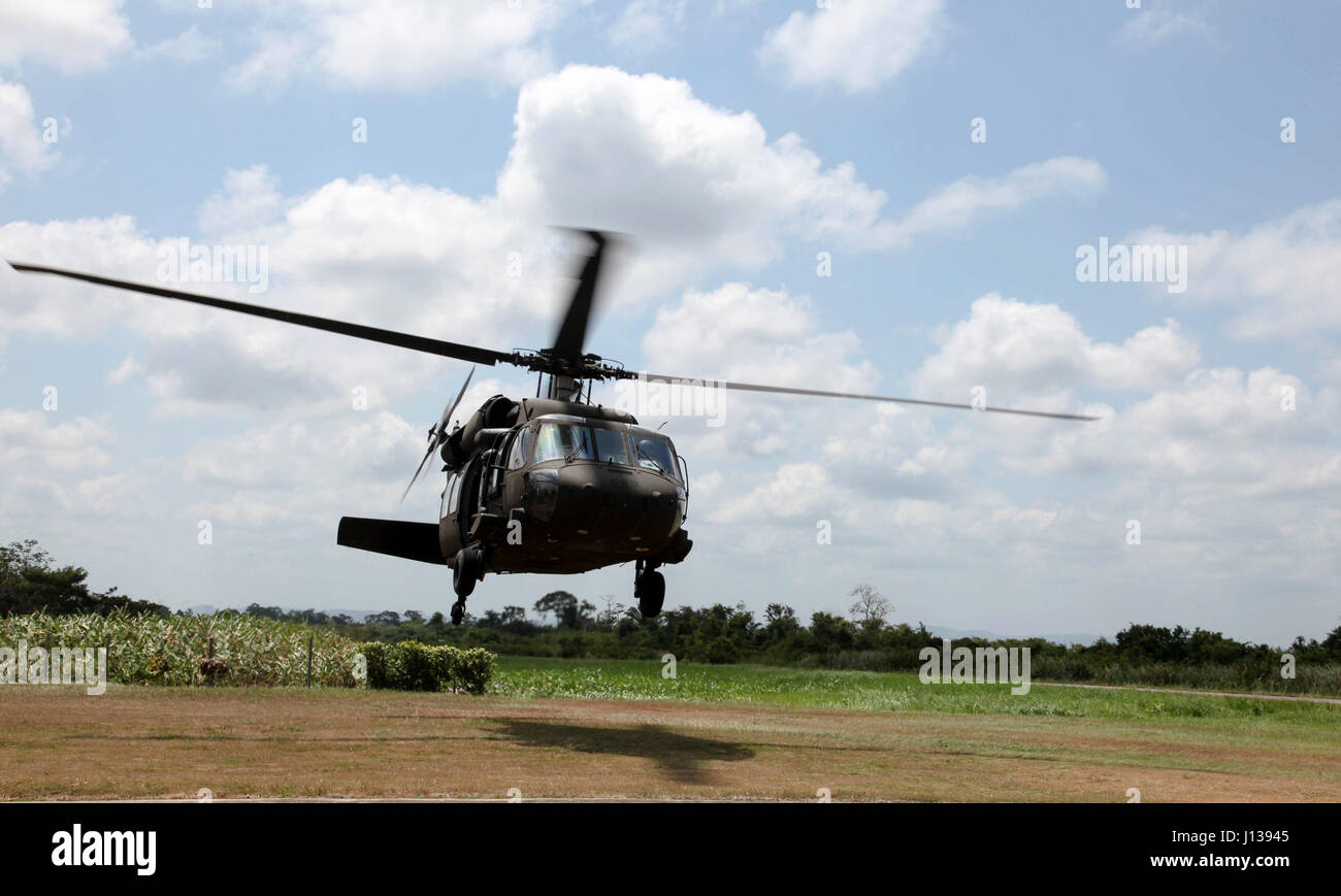 A UH-60 Blackhawk helicopter from A Company, 1/150th Assault Helicopter ...