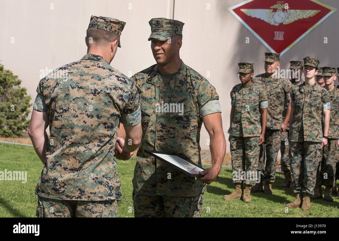 U.S. Marine Corps Master Sgt. Anthony Mendoza, anti-terrorism and force ...