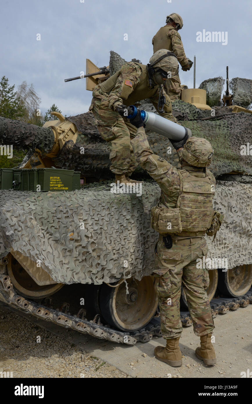 U.S. Soldiers, assigned to 1st Battalion, 66th Armor Regiment, 3rd ...