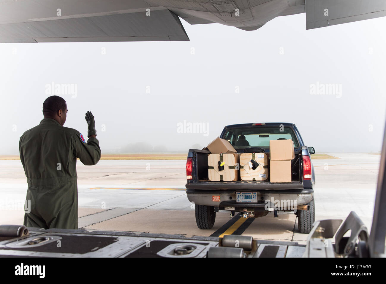 Staff Sgt. Larry Banks, 53rd Weather Reconnaissance Squadron loadmaster ...