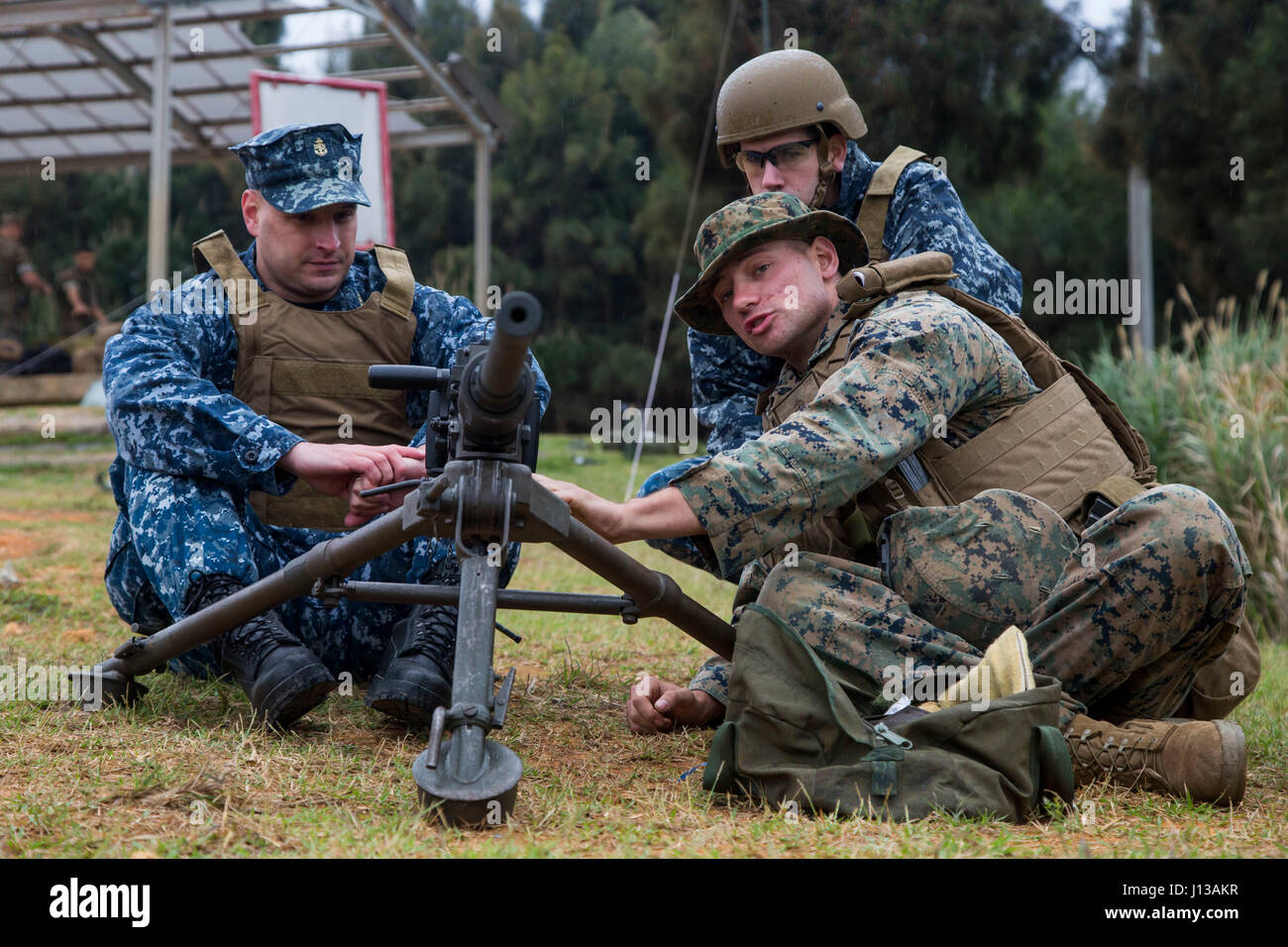 U.S. Marine Corps Dylan Dickey, a .50 Cal gunner, initially assigned to ...