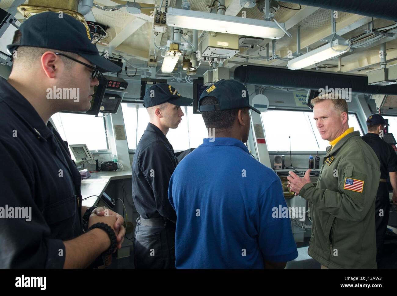 ATLANTIC OCEAN (April 12, 2017) -- Capt. Richard McCormack, Pre ...