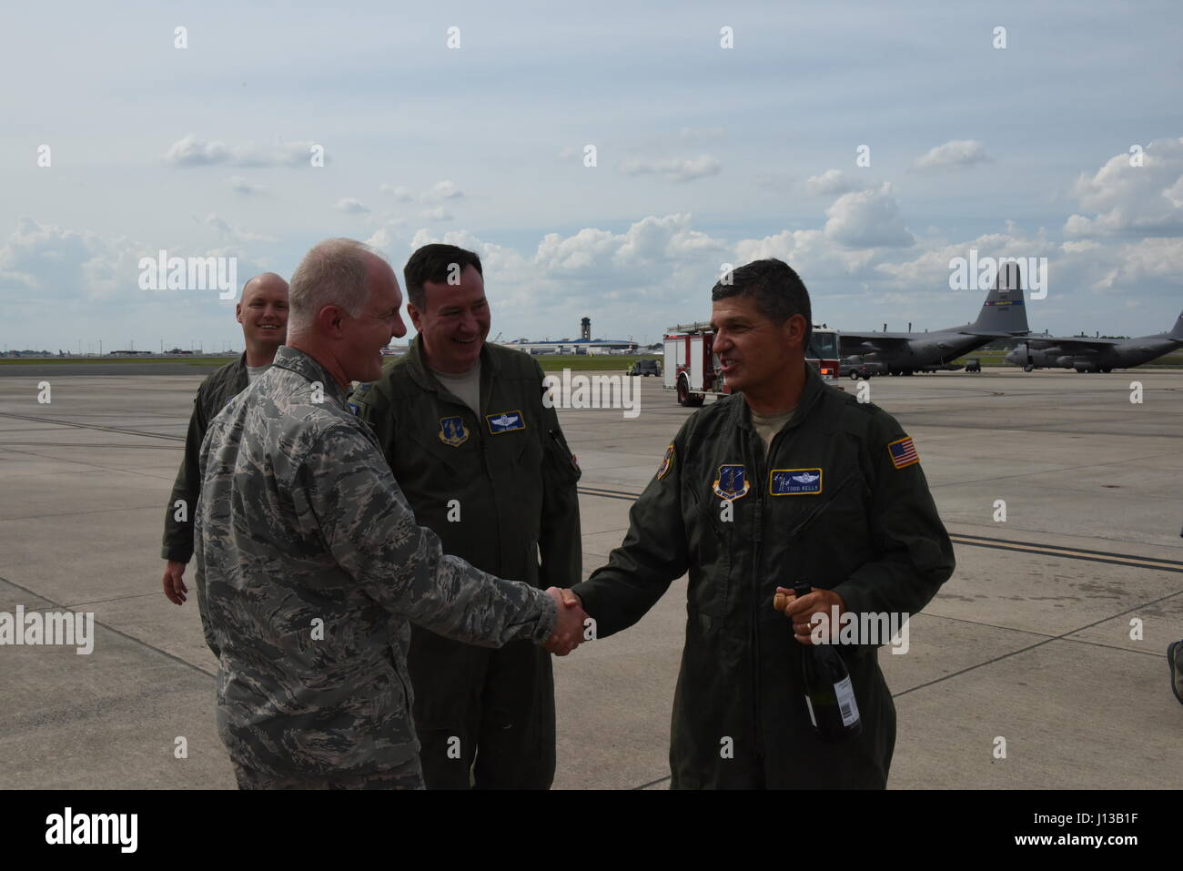 U.S. Air Force Col. Allen R. Cecil, commander, 145th Maintenance Group ...