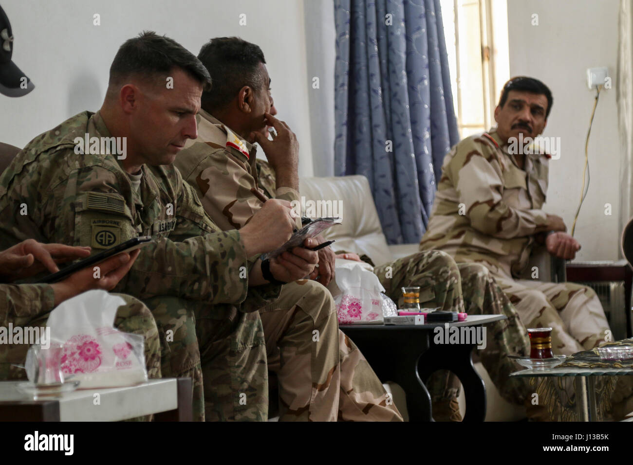 U.S. Army Col. Pat Work, commander of the 2nd Brigade Combat Team, 82nd ...