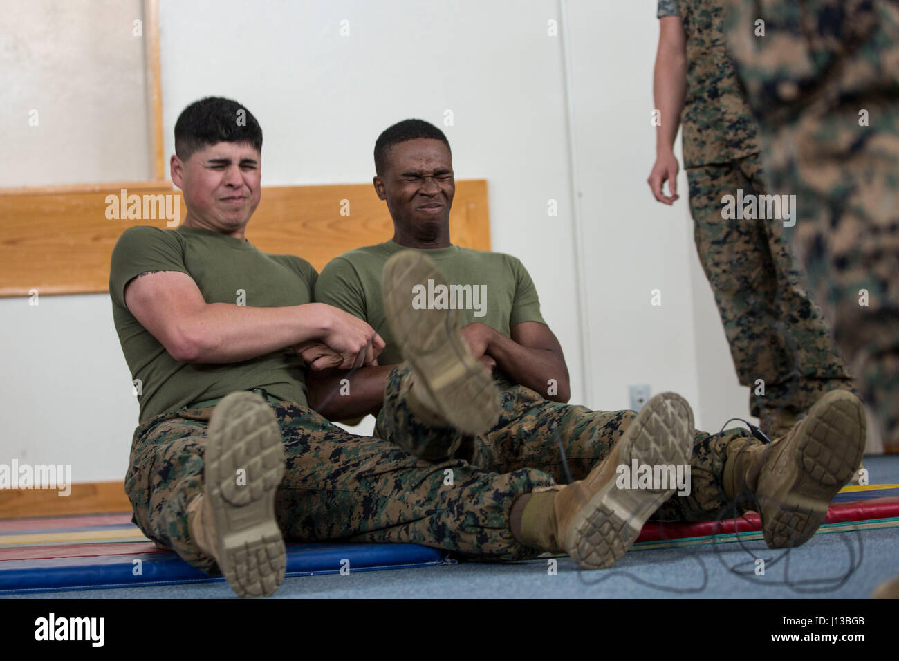 U.S. Marines with Headquarters and Support Battalion (H&S BN), Marine ...