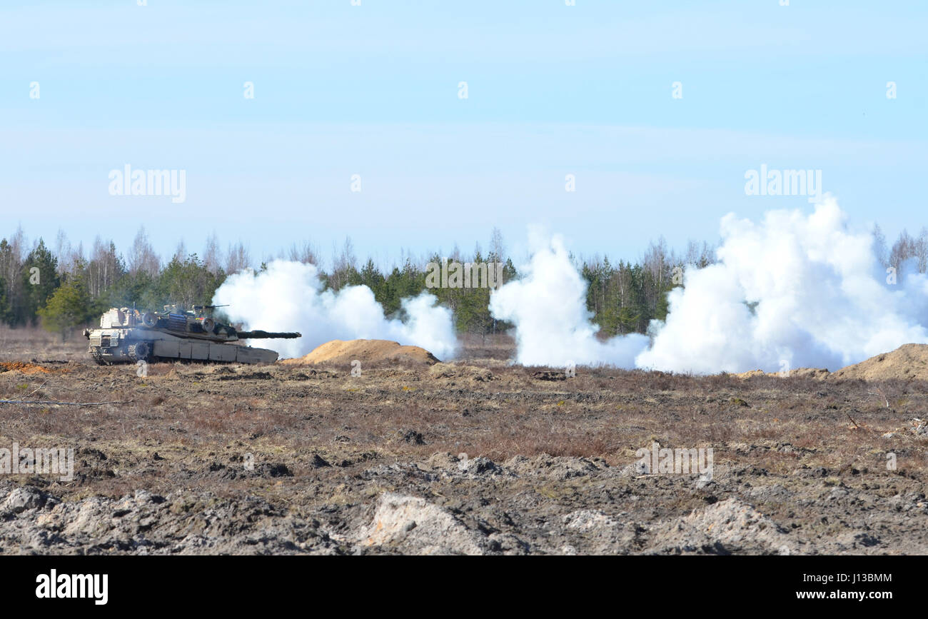 Soldiers from Company A, 1st Battalion, 68th Armor Regiment, 3rd ...