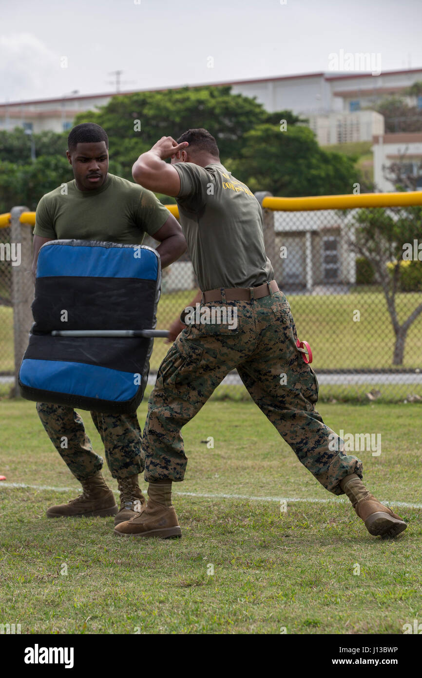 A U.S. Marine with Headquarters and Support Battalion (H&S BN), Marine ...