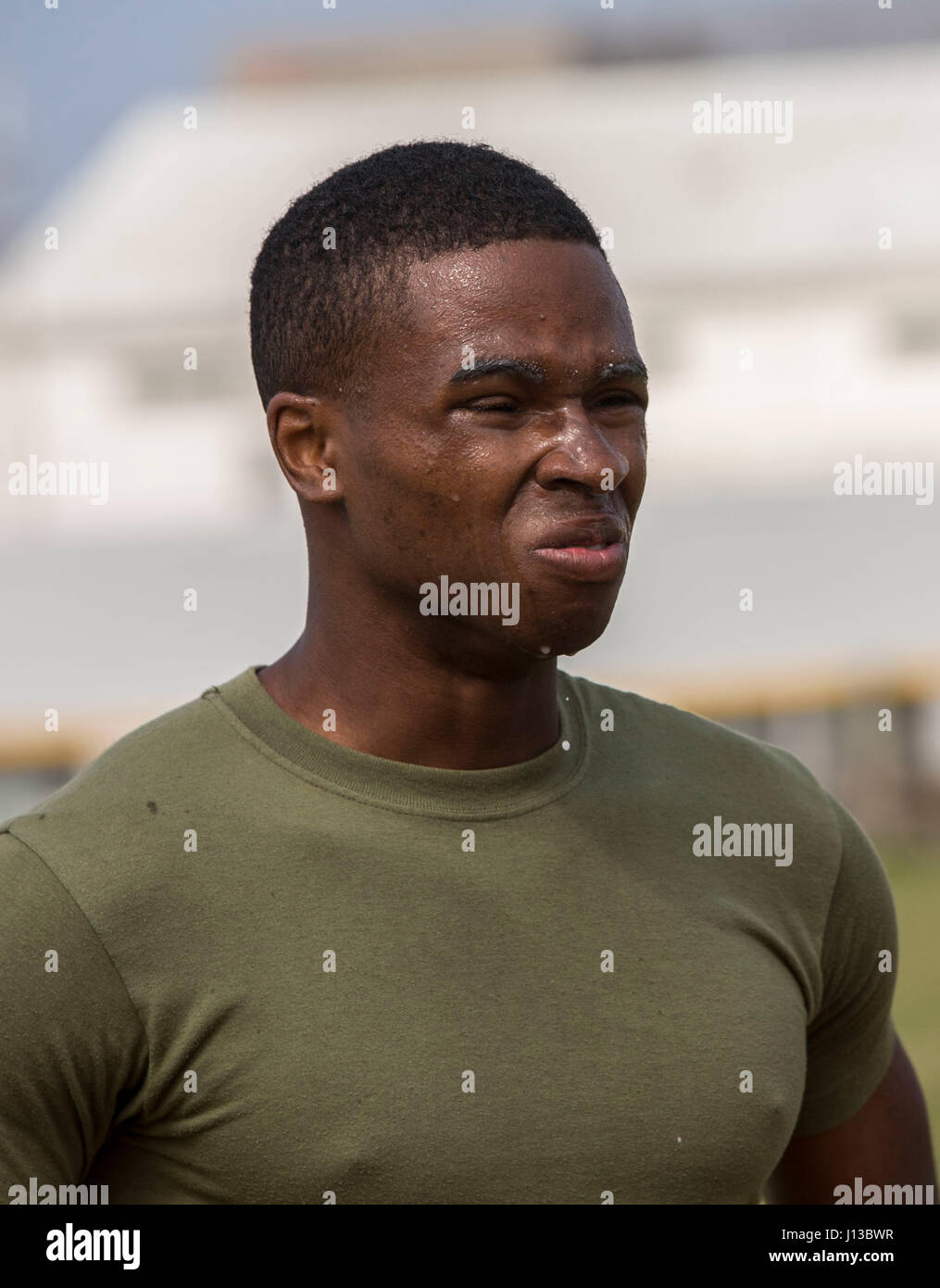 Marines from Headquarters and Support Battalion, MCIPAC, undergo ...
