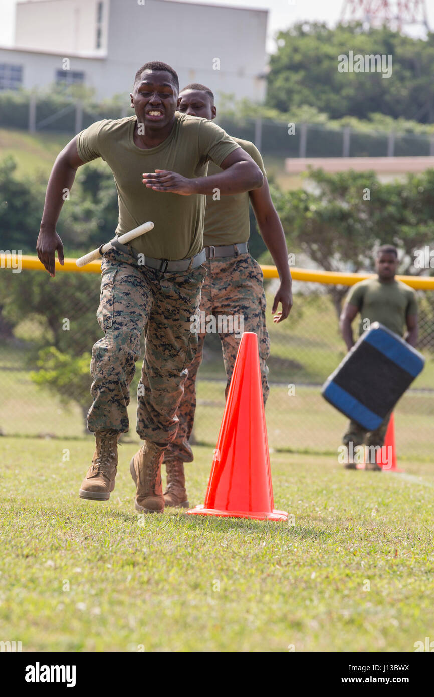 A Marine participates in a Security Augmentation Force (SAF) training ...