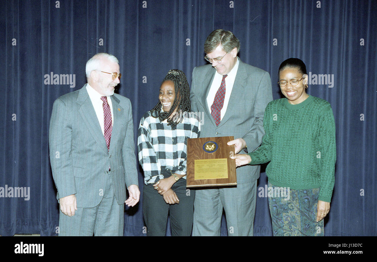 woman accepting award Stock Photo - Alamy