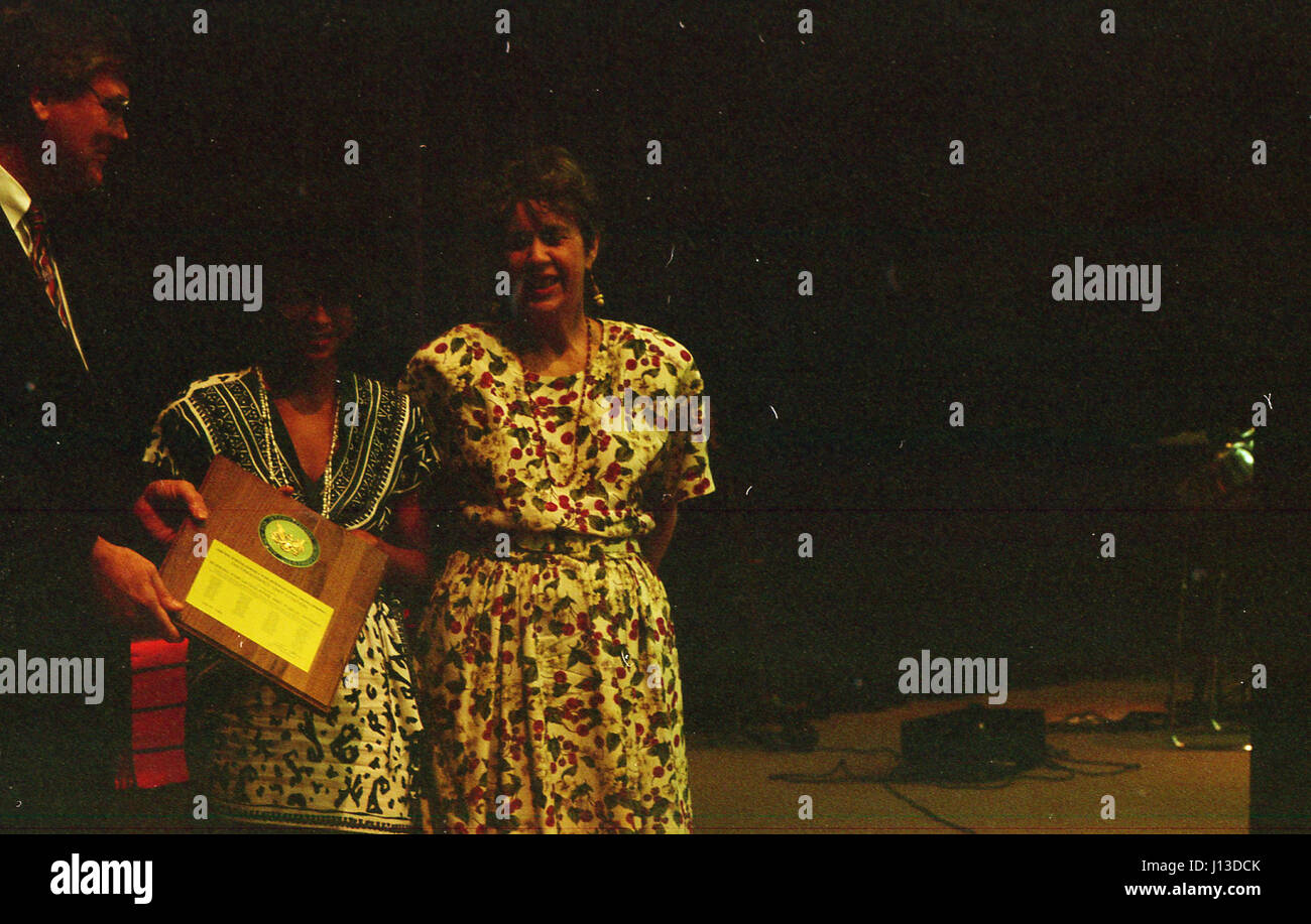 Two women receive awards hi-res stock photography and images - Alamy