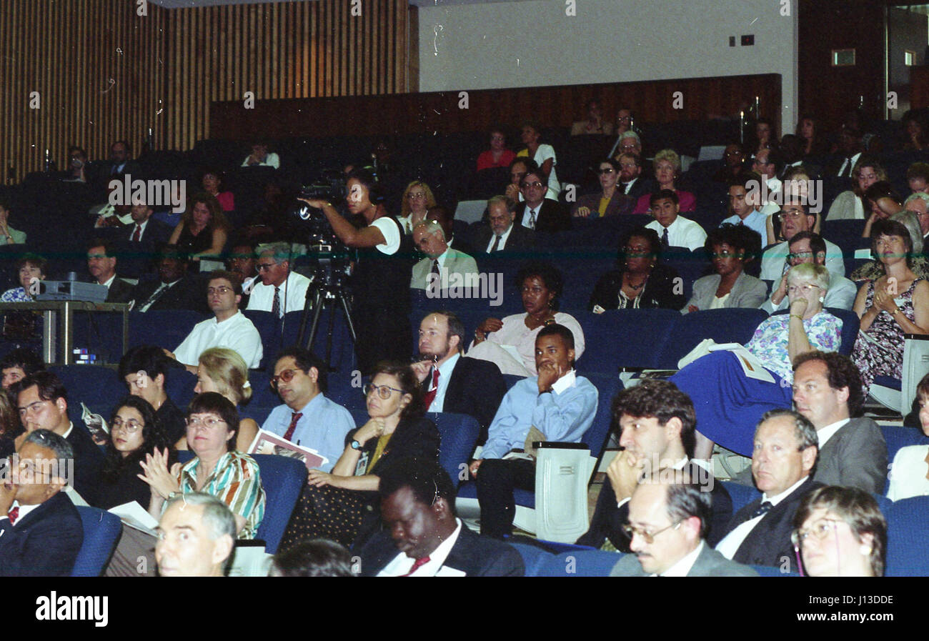 Audience members attend a Combined Federal Campaign health fair event ...