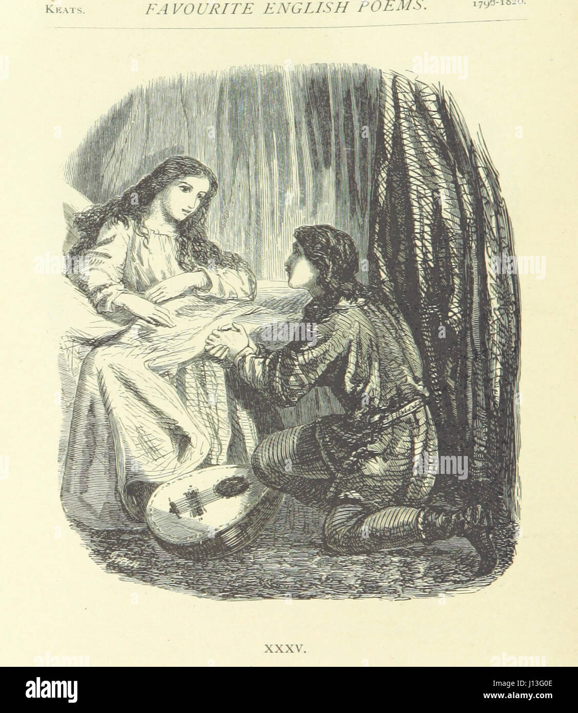 Favourite English poems and poets. Illustrated with ... engravings on ...