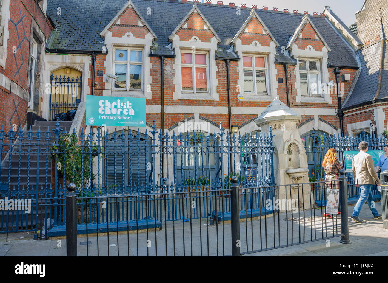 Christ Church Primary School on Brick Lane in East London Stock Photo ...