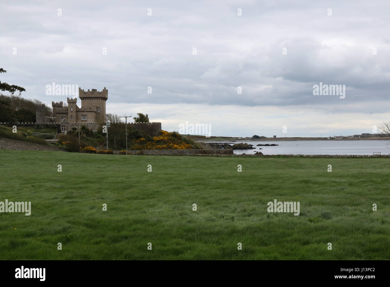 Quintin Castle, an occupied Anglo-Norman castle on the Ards Peninsula ...