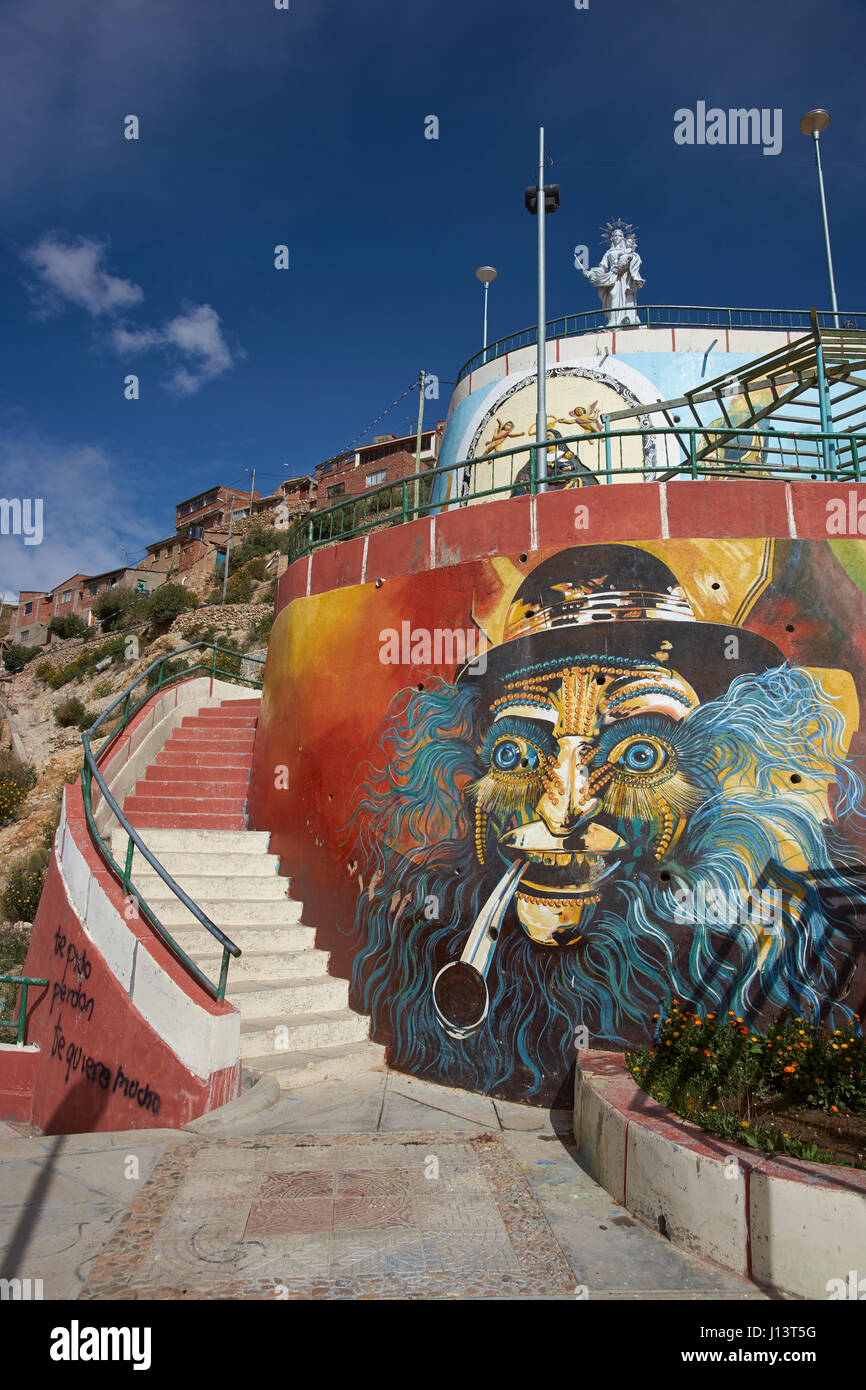 Murals, representing the annual carnival held in the mining city of ...