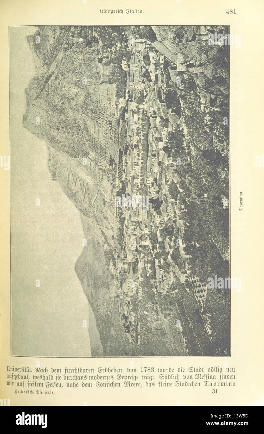 Die Erde. Eine allgemeine Erd- und Länderkunde, etc Stock Photo - Alamy