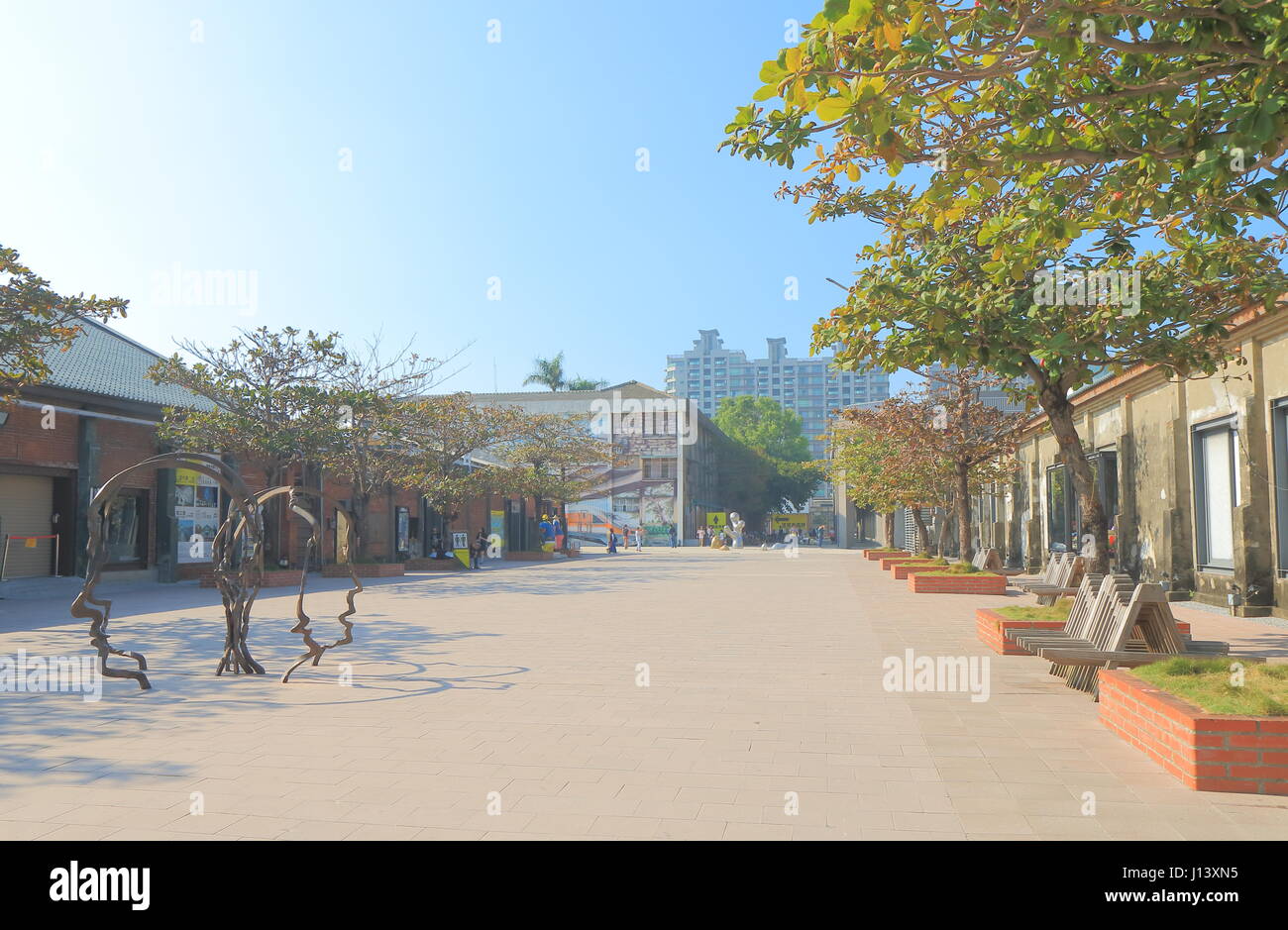 Pier 2 Art Center in Kaohsiung Taiwan. Pier 2 Art Center was originally ...