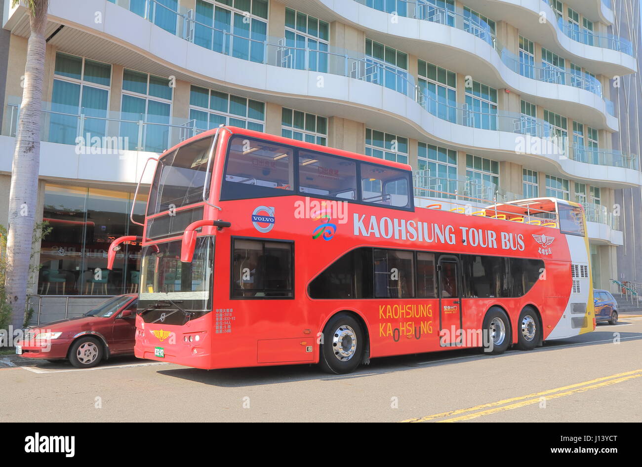Sightseeing tourist bus in Kaohsiung Taiwan Stock Photo - Alamy