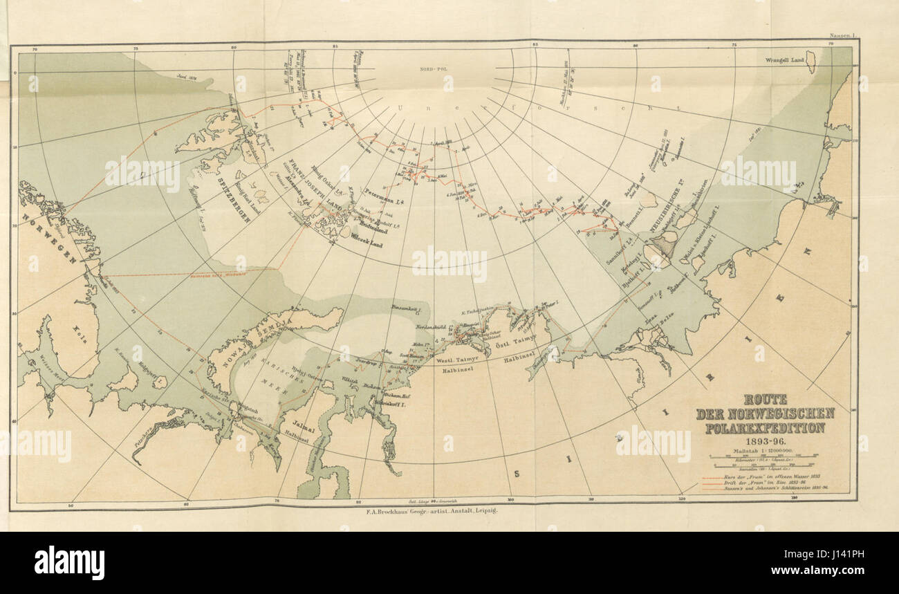 In Nacht und Eis details the Norwegian polar expedition of 1893-1896 ...