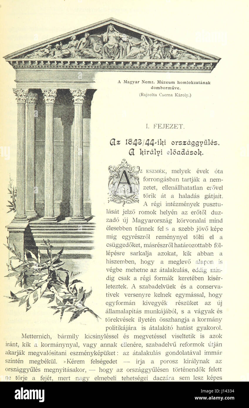 A magyar nemzet tortenete. Szerkeszti Szilágyi S. [With maps and illustrations.] Stock Photo - Alamy