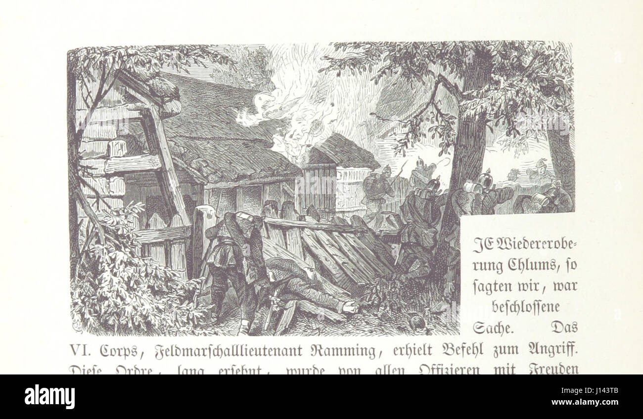 This image from page 656 of 'Der deutsche Krieg von 1866' depicts ...