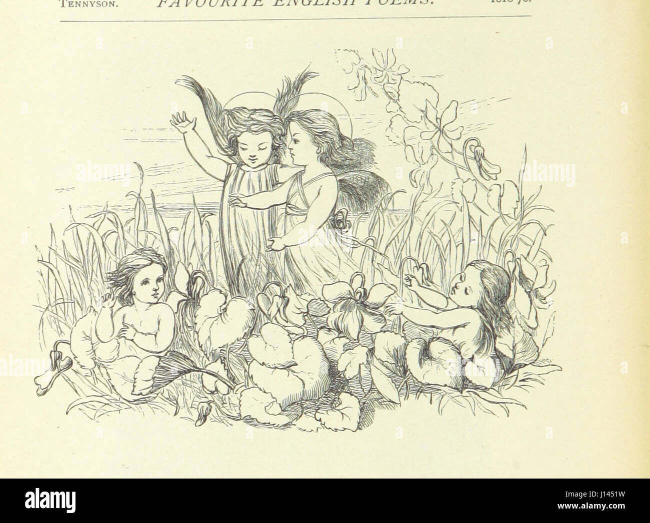 This image, taken from 'Favourite English Poems and Poets', showcases a ...