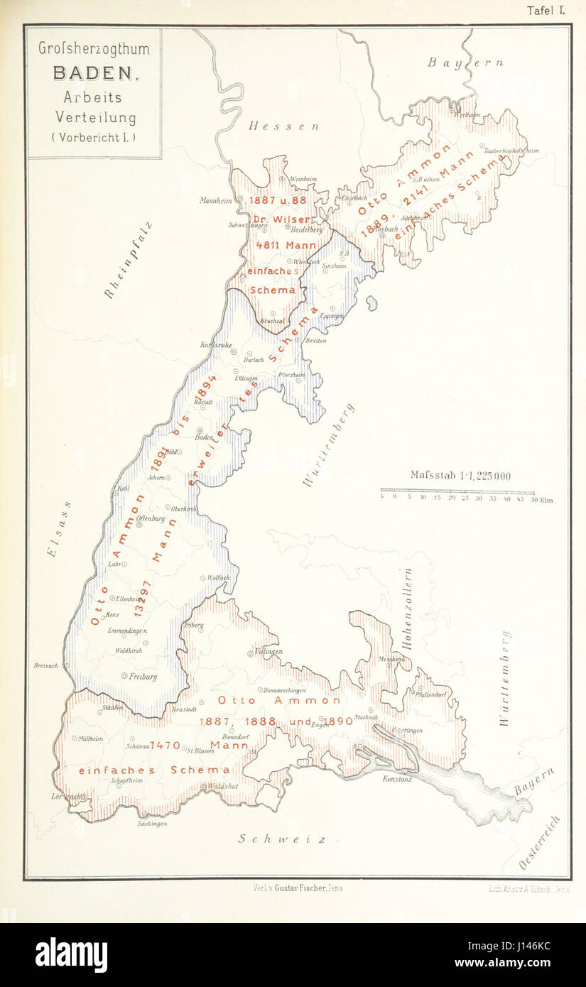This image is from 'Zur Anthropologie der Badener,' a scientific study ...