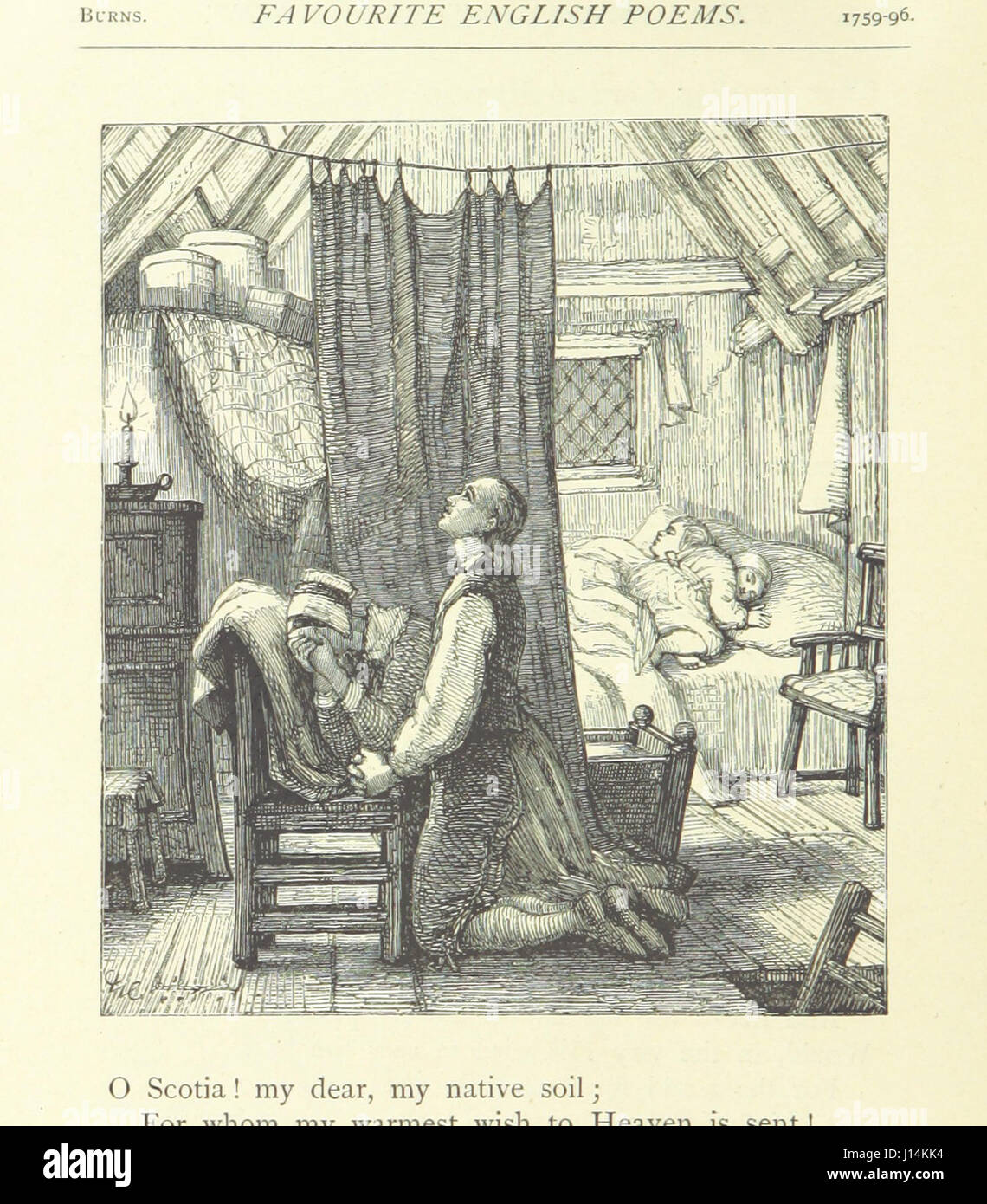 Favourite English poems and poets. Illustrated with ... engravings on ...