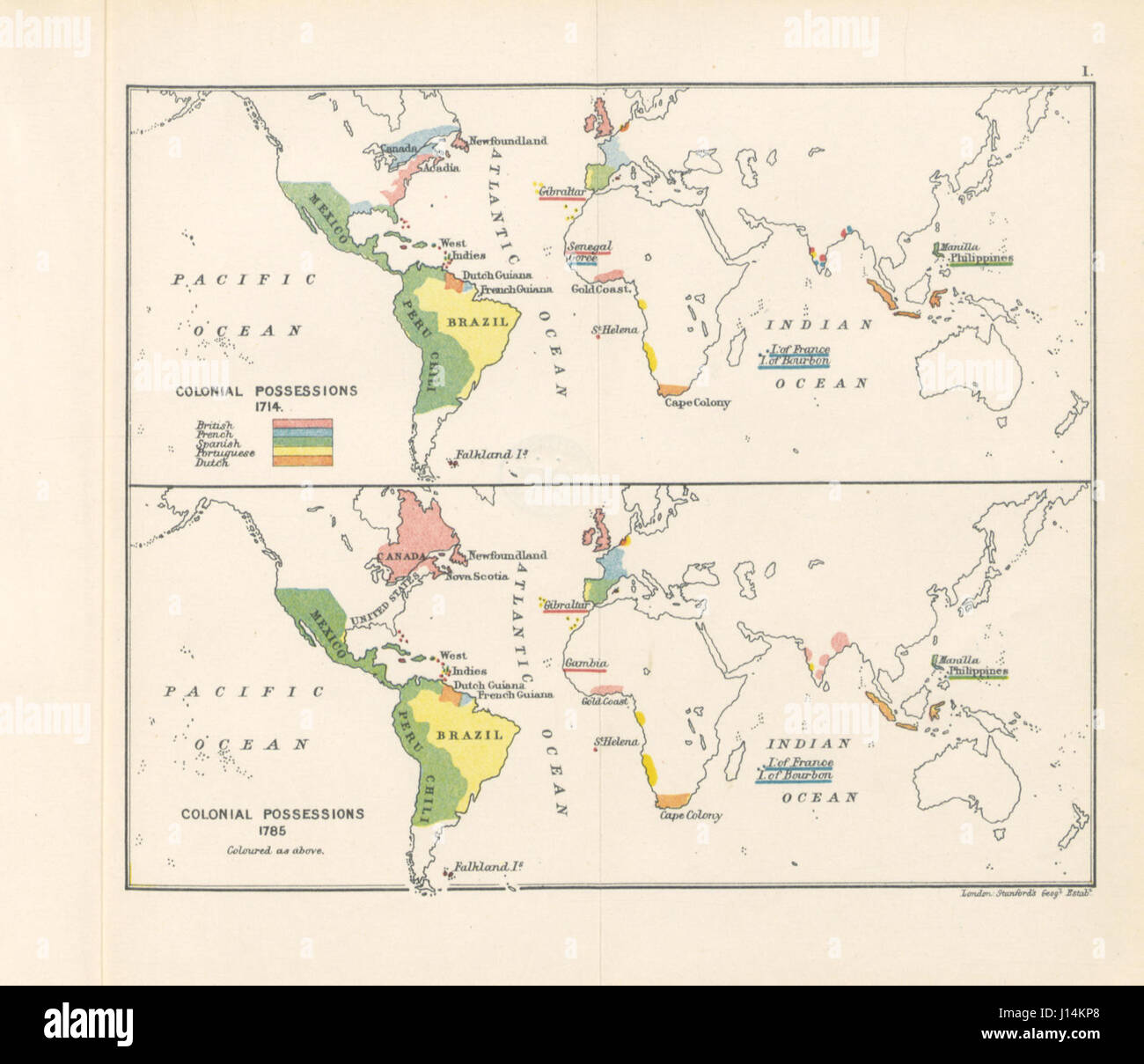 Britain and her Rivals in the eighteenth century, 1713-1789 Stock Photo ...