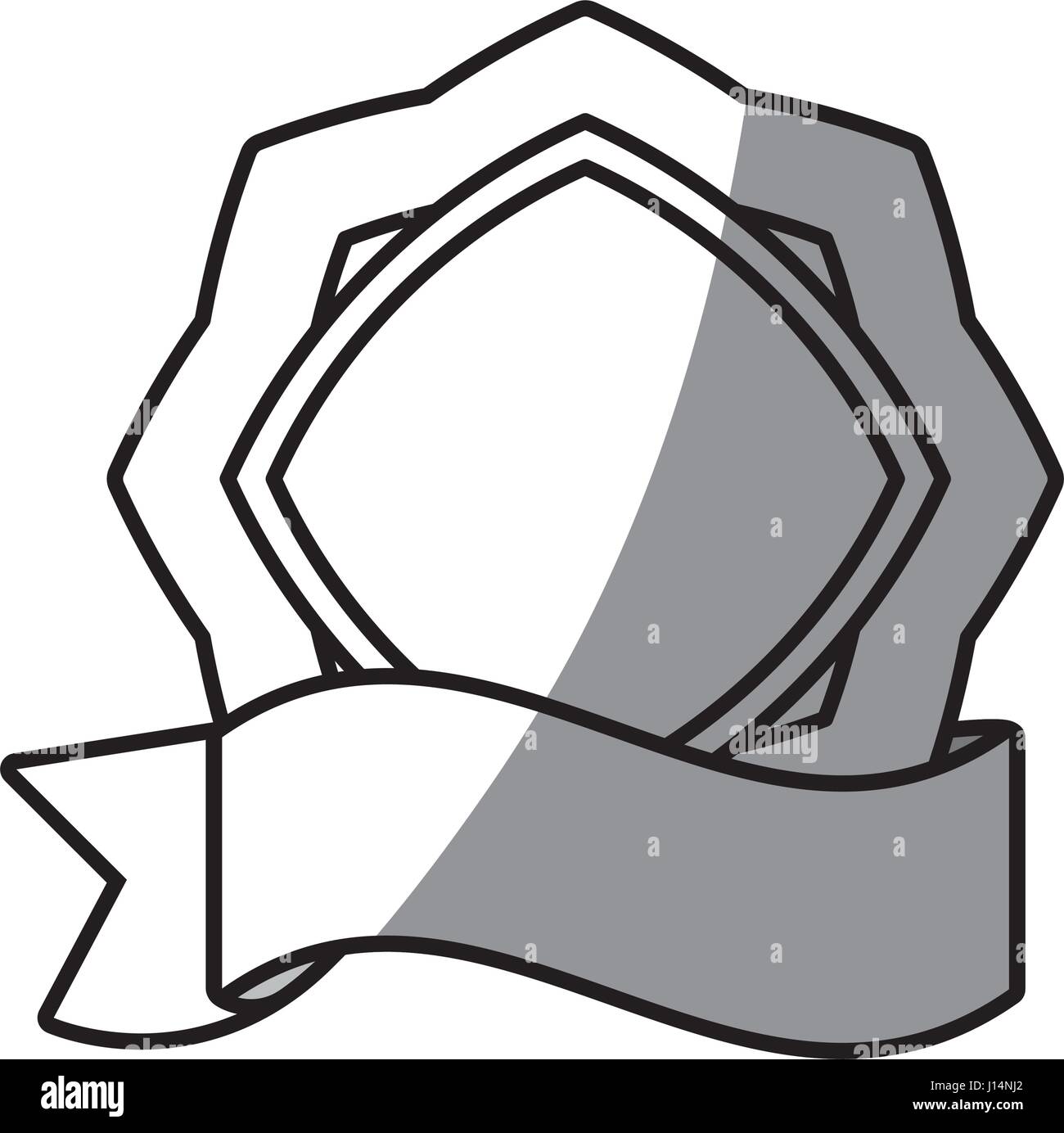 label emblem ribbon style Stock Vector Image & Art - Alamy