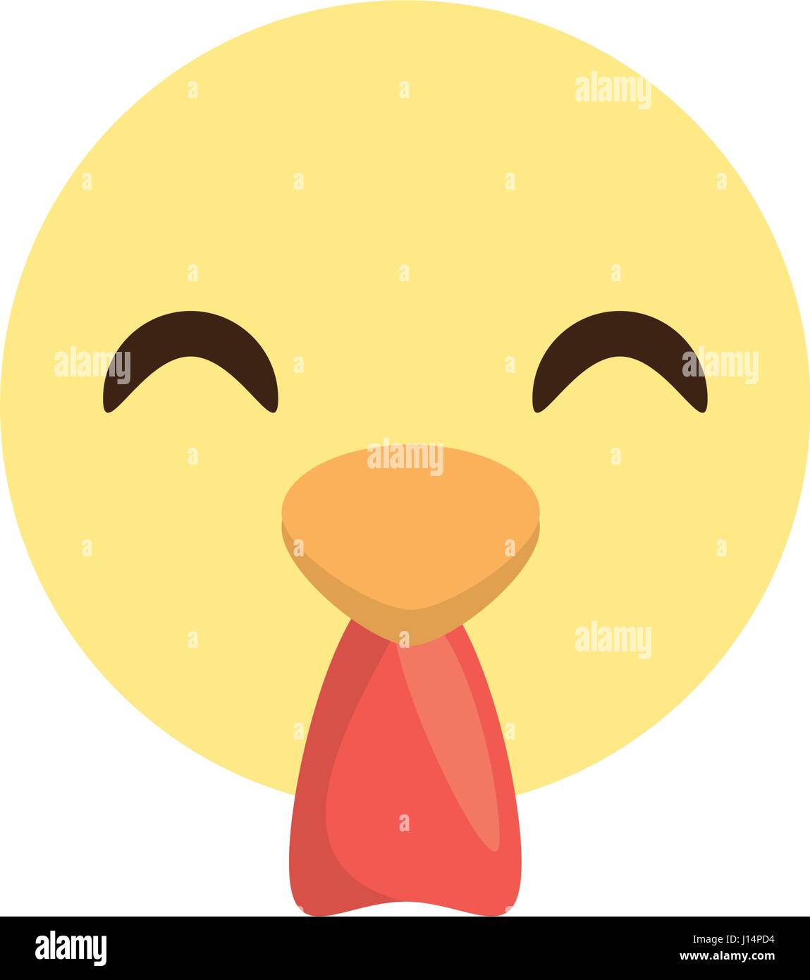 Funny Chicken Face Bird Stock Vector Images - Alamy