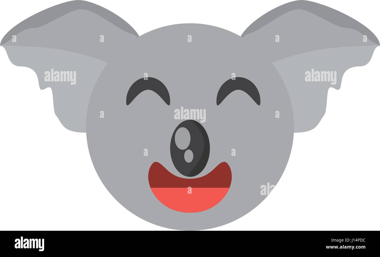 cute face koala animal cheerful Stock Vector Image & Art - Alamy