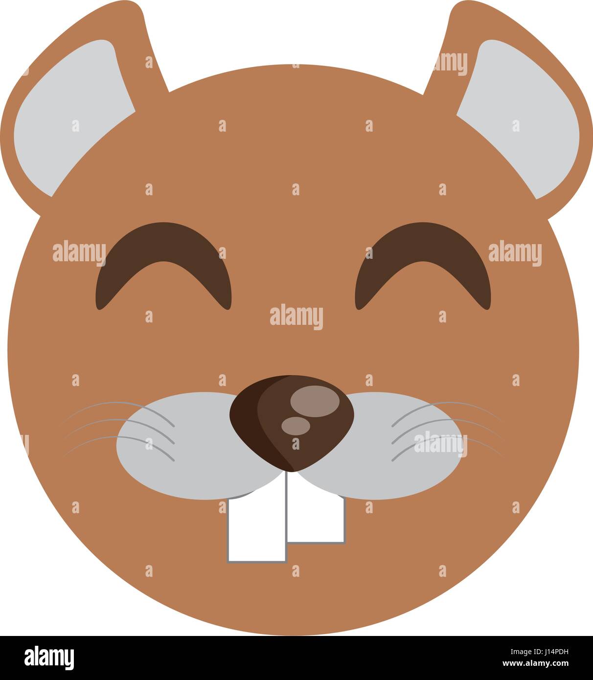 cute face beaver animal cheerful Stock Vector Image & Art - Alamy