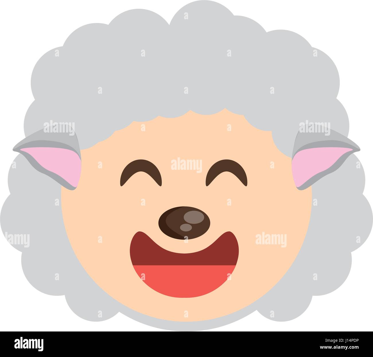 Cow face emotion icon illustration hi-res stock photography and images ...