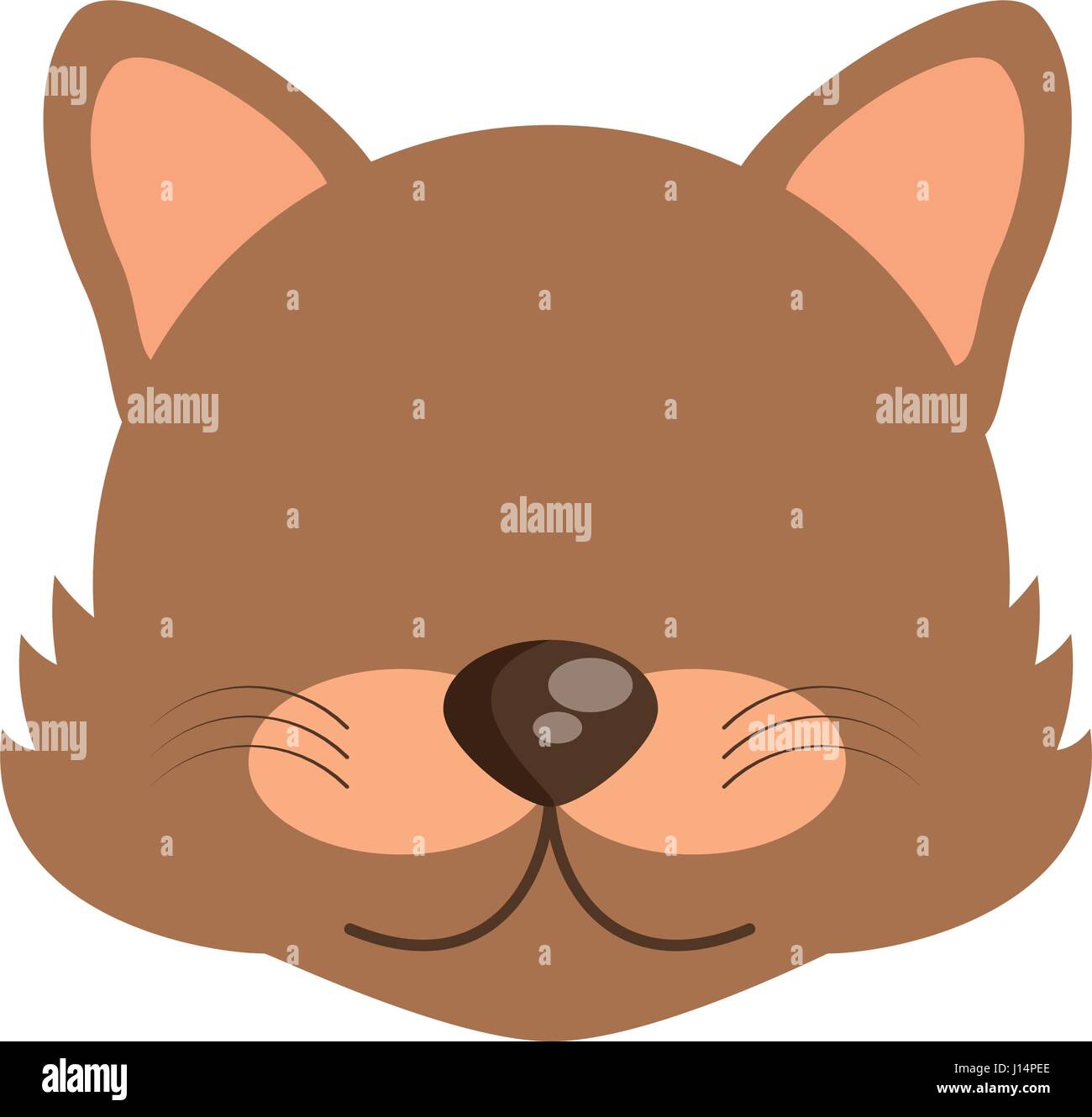 Cute Brown Wolf Clipart
