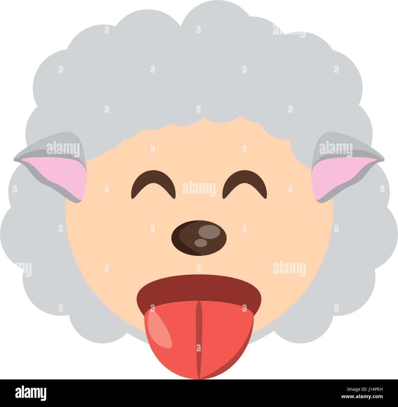 head cute sheep animal image Stock Vector Image & Art - Alamy