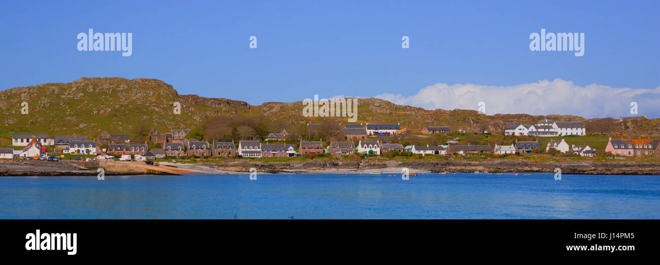 Isle of Iona Scotland uk beautiful Scottish island with blue sea and ...